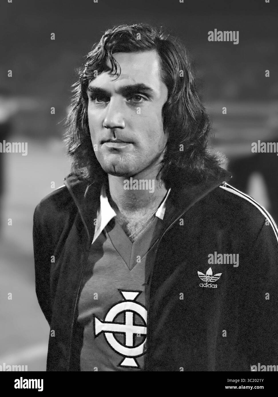 George Best. Portrait of the Northern Irish footballer, George Best ...