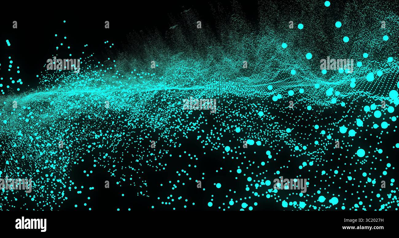 Futuristic animation particles creating dynamic hi-res stock ...