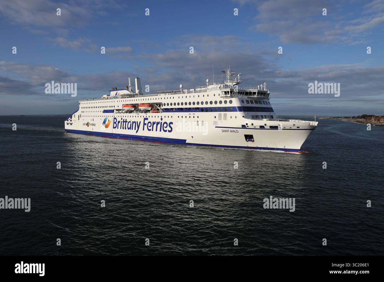 The passenger and vehicle roll on roll off cross channel ferry MV SAINT ...