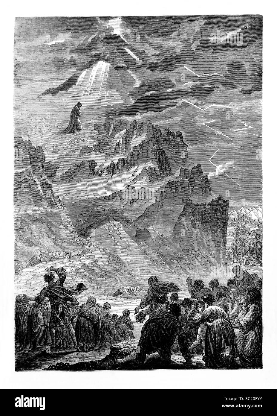 Moses on Mount Sinai Stock Photo - Alamy