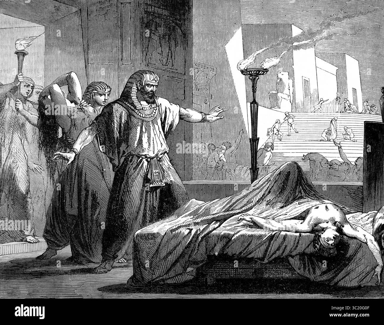 Ten plagues of egypt Black and White Stock Photos & Images - Alamy