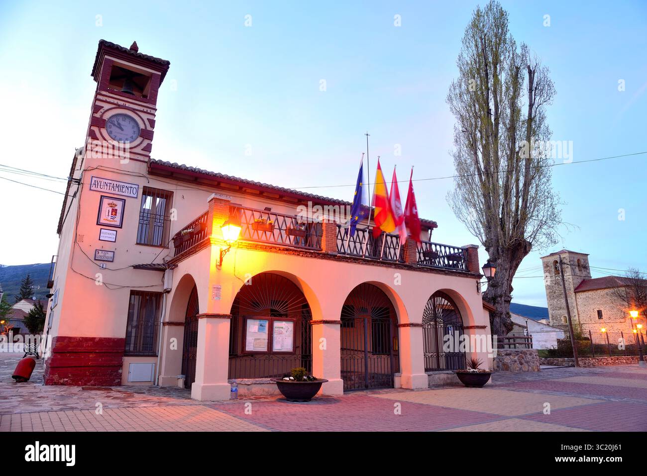 Town Hall of Pinilla del Valle, Madrid, Spain Stock Photo - Alamy
