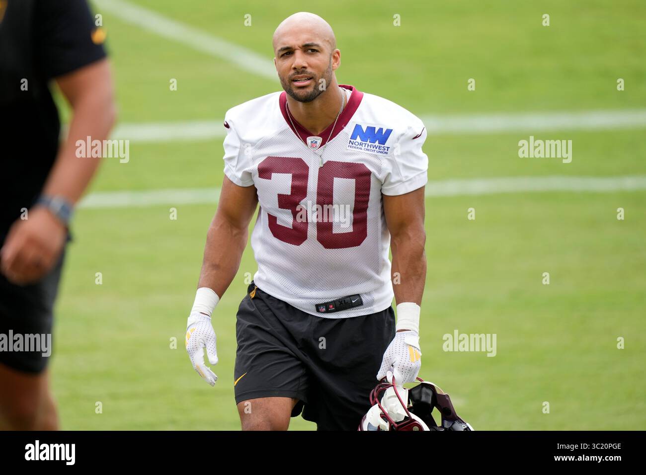 Washington Commanders running back Austin Ekeler (30) leaves after ...