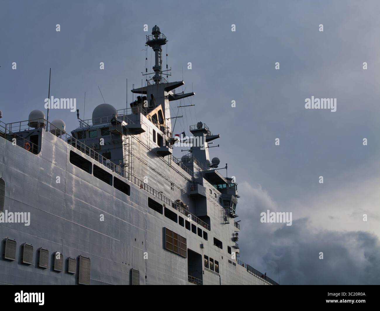 Cobh, Ireland - May 27 2025: The FS Tonnerre, a Mistral-class ...