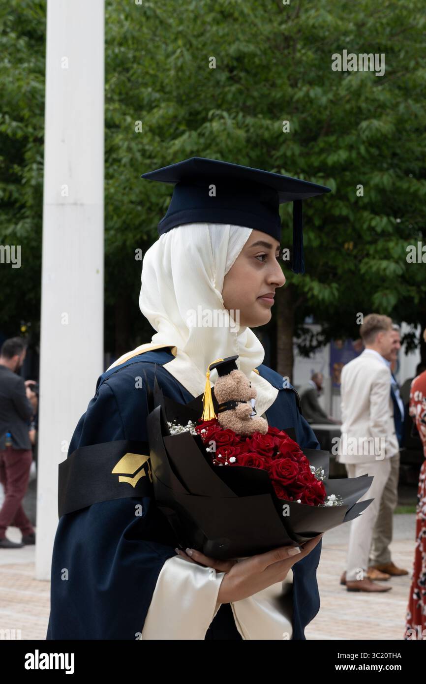 Birmingham City University graduation day, Centenary Square, Birmingham ...