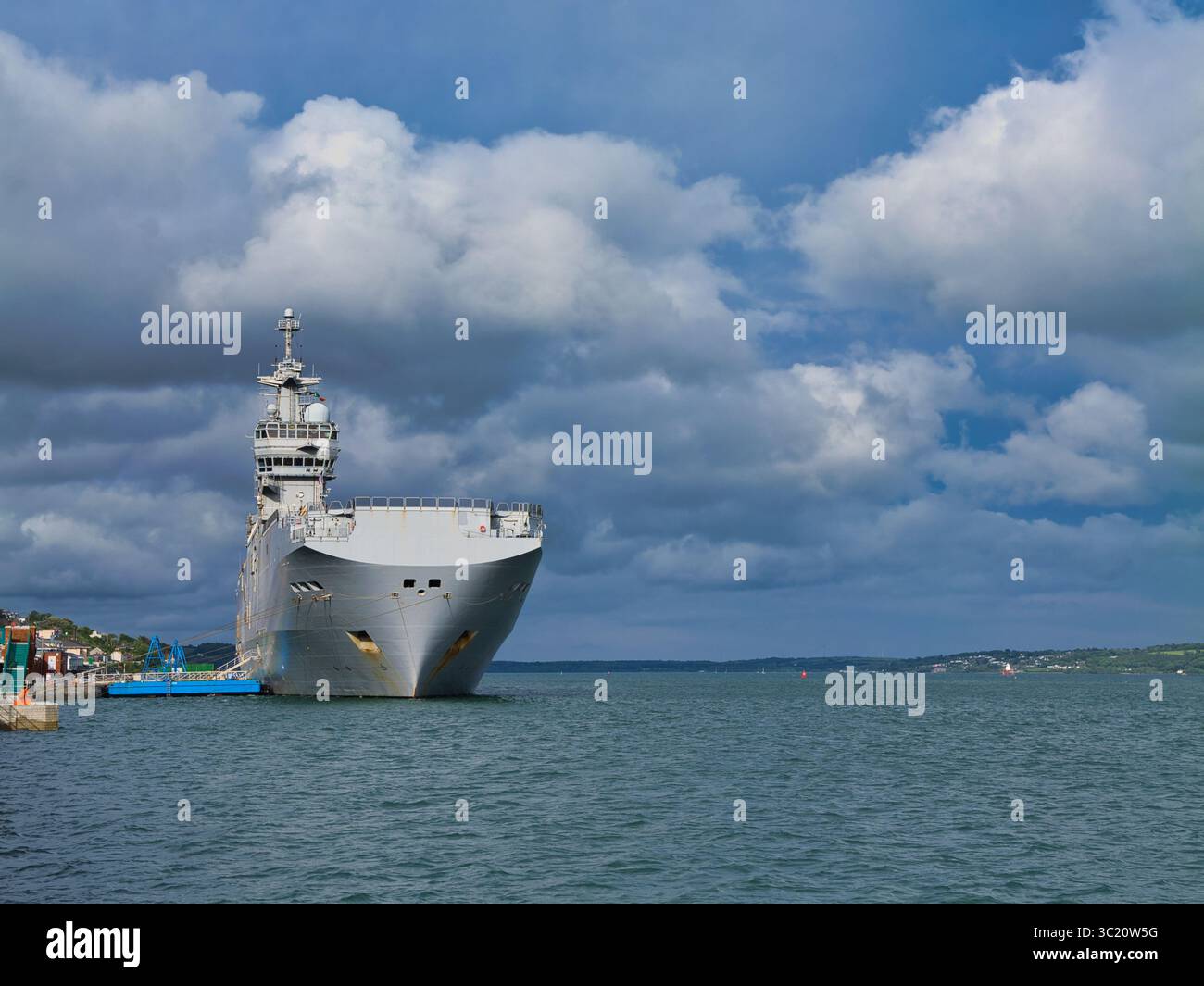 Cobh, Ireland - May 27 2025: The FS Tonnerre, a French Navy Mistral ...