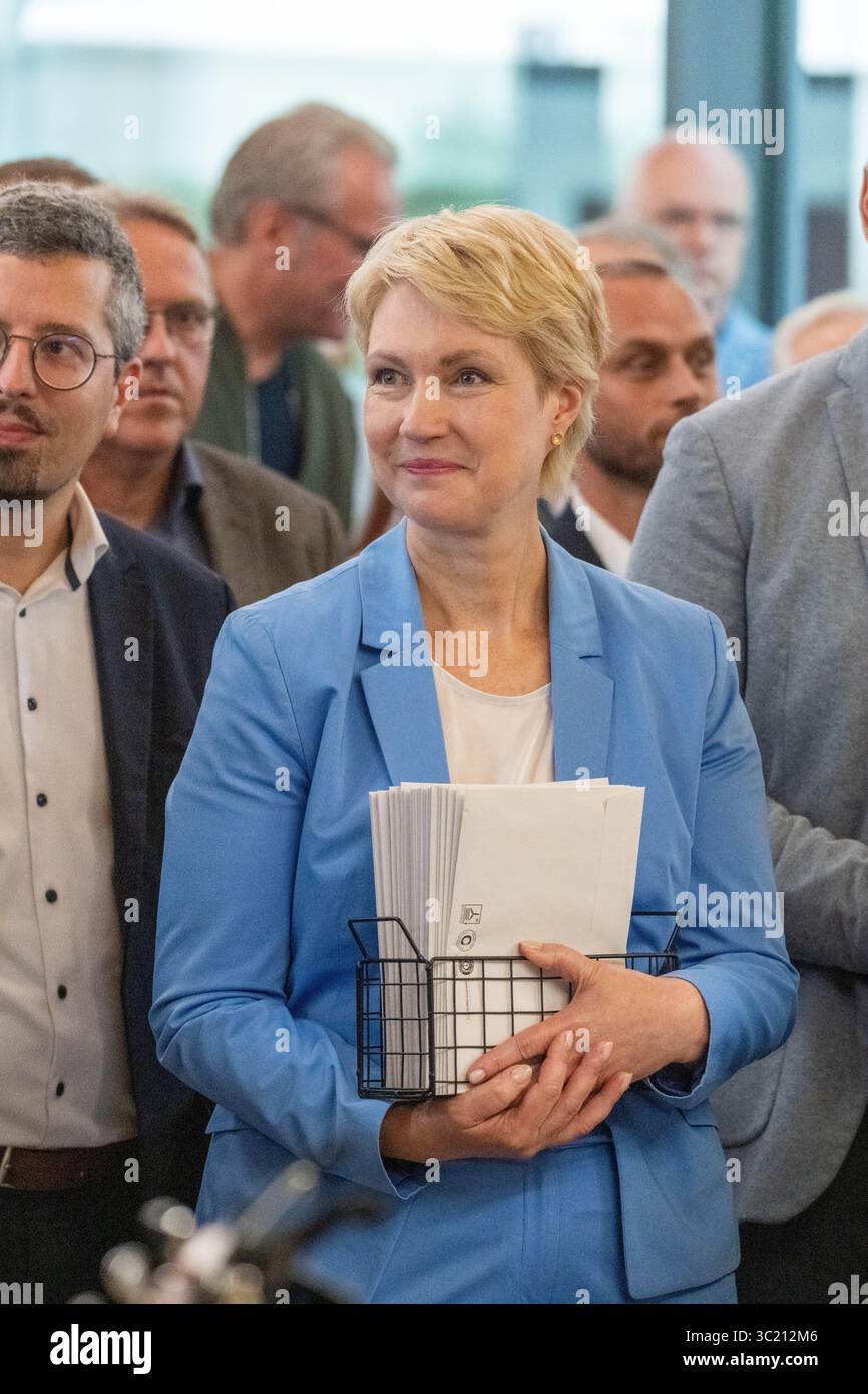 23 July 2025, Mecklenburg-Western Pomerania, Anklam: Manuela Schwesig ...