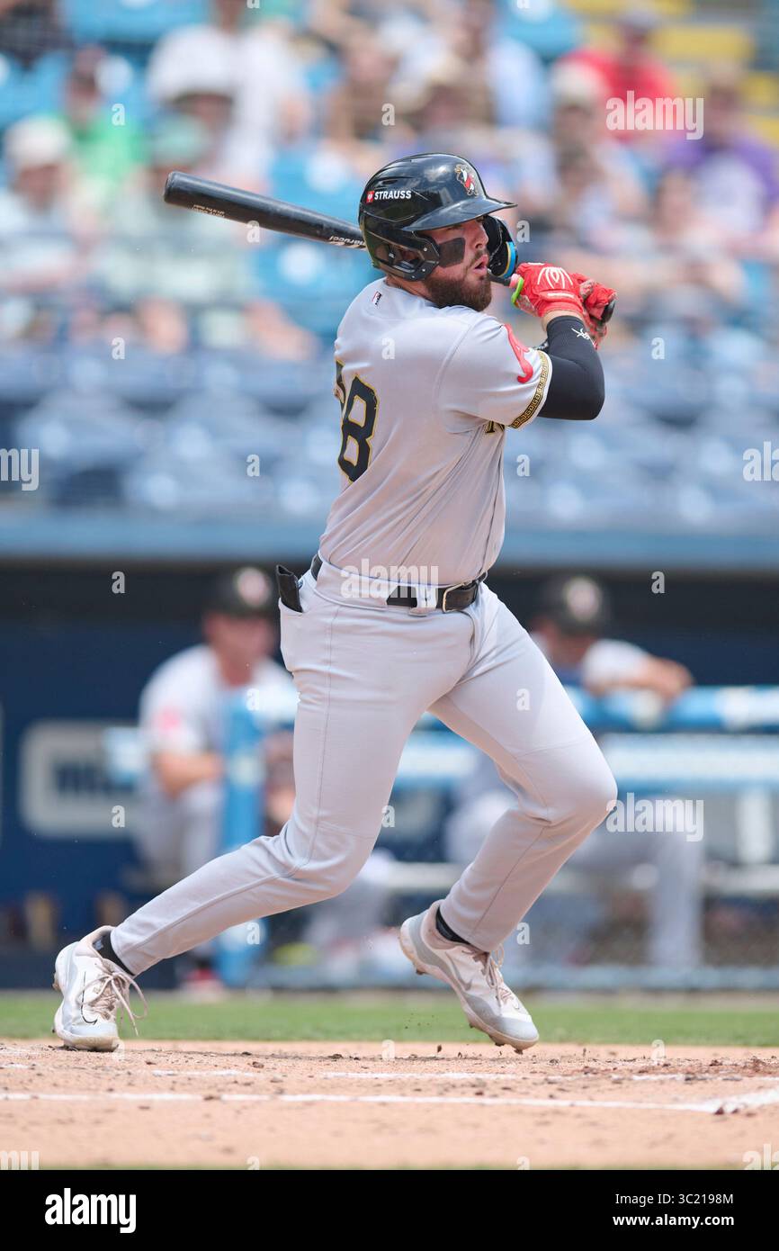 Rome Emperors Harry Owen (28) at bat during a game against the ...