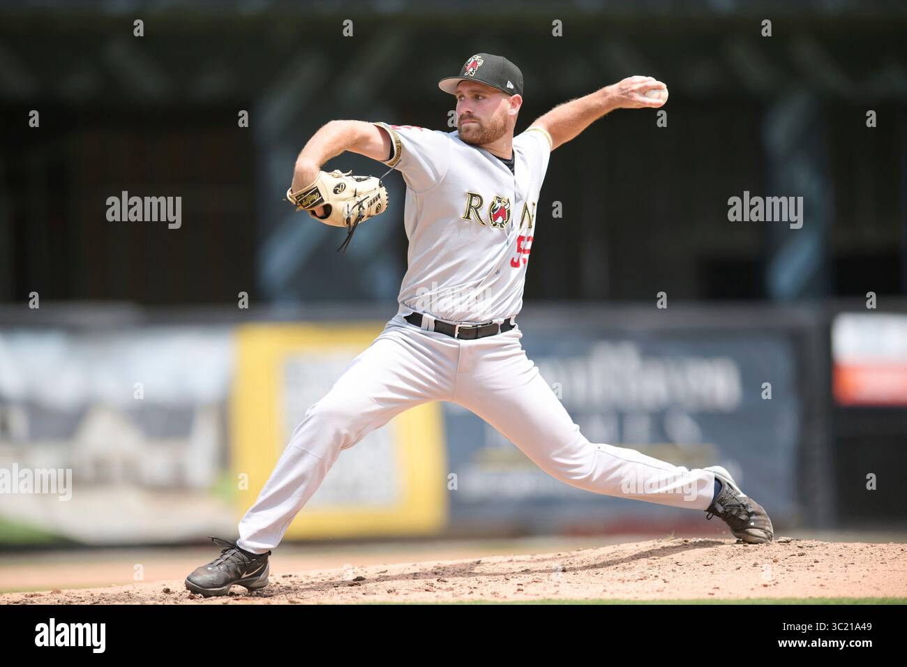 Rome Emperors pitcher Jacob Kroeger (59) delivers a pitch during a game ...