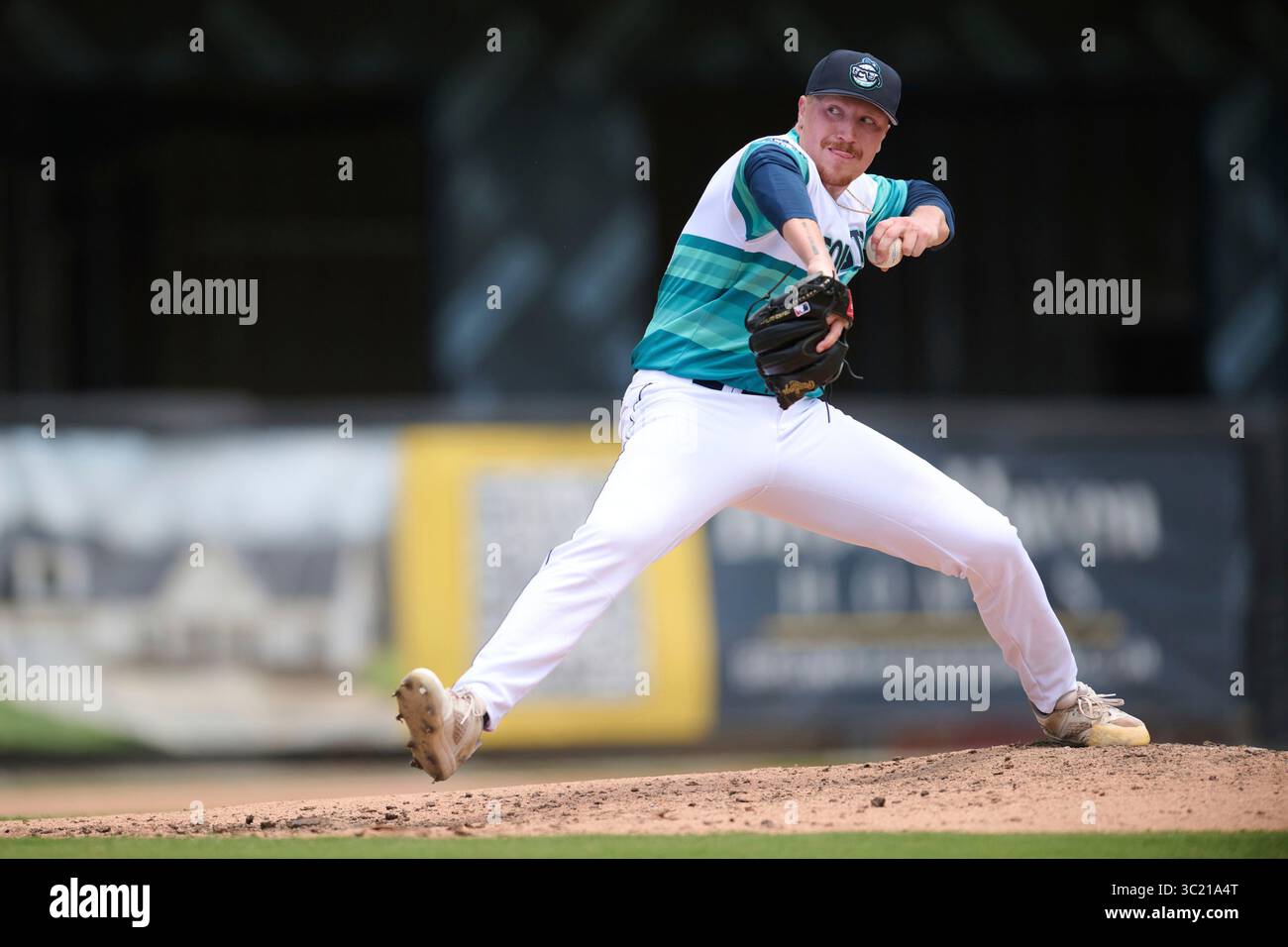 Asheville Tourists pitcher Matt Mikulski (15) delivers a pitch during a ...