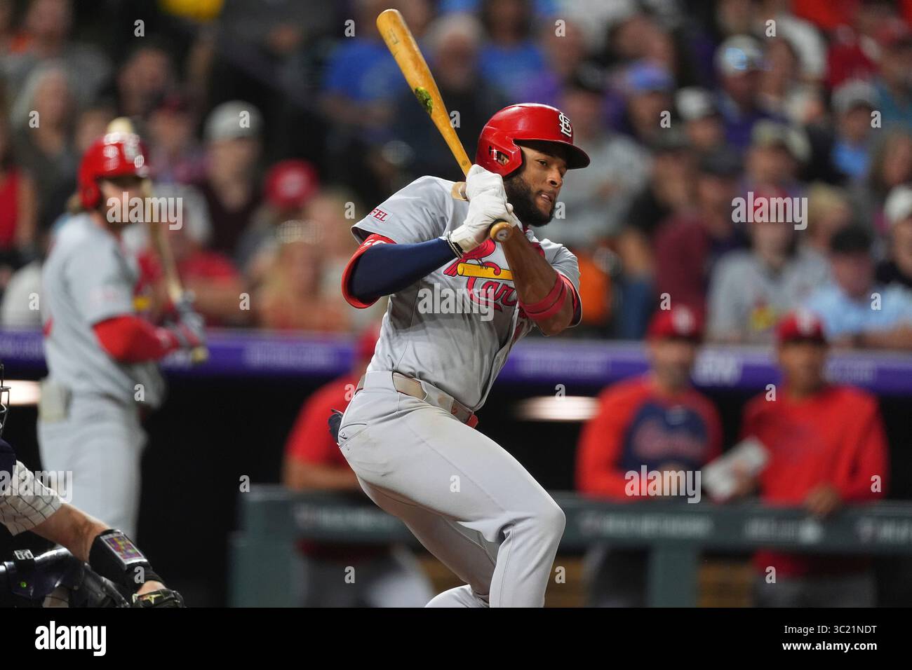 St. Louis Cardinals center fielder Victor Scott II (11) in the eighth ...