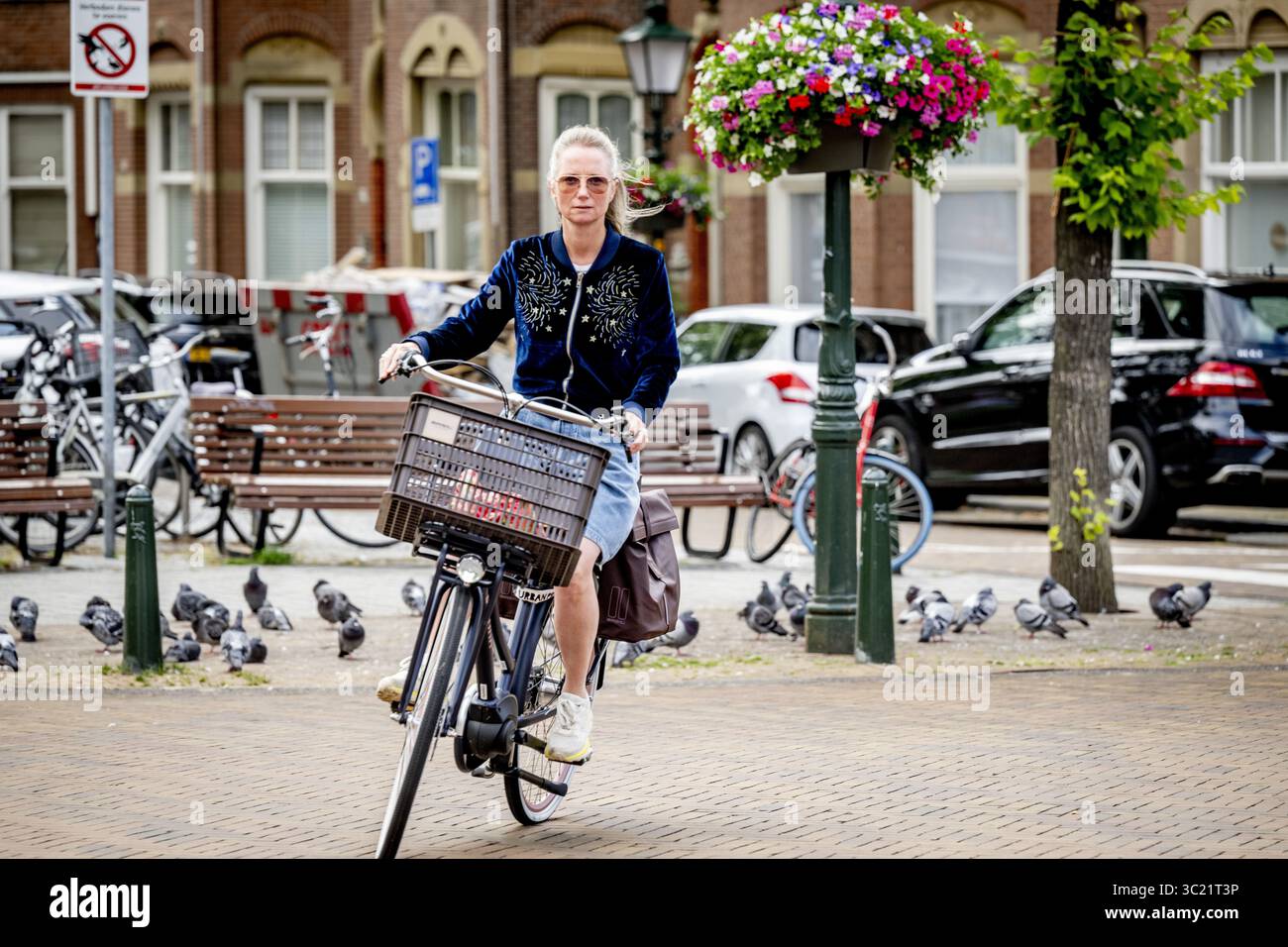 THE HAGUE - Former minister Fleur Agema pvv on bicycle in den Haag. ANP ...
