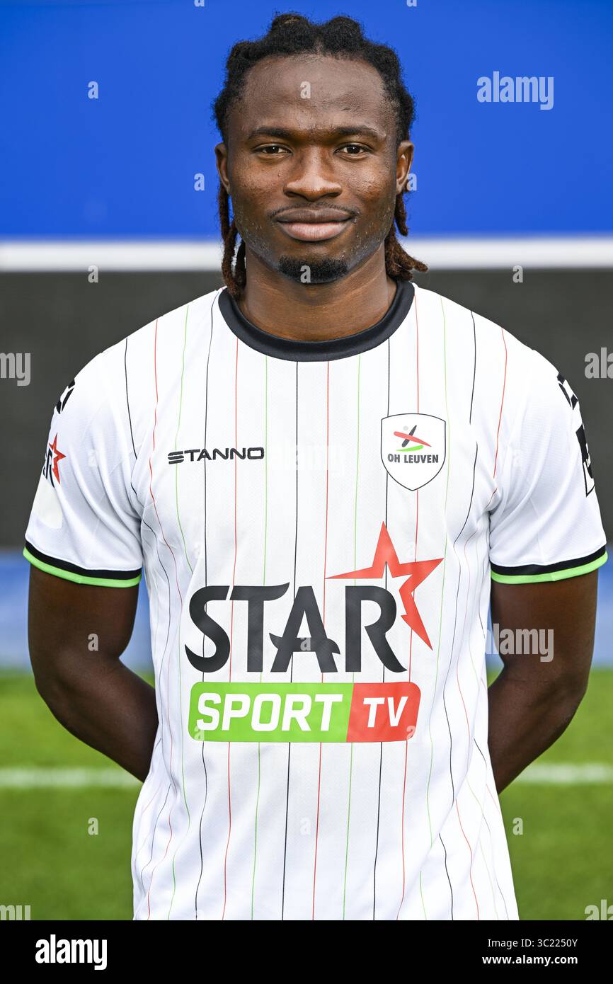 OHL's Abdoul Karim Traore poses for a portrait picture at the 2025-2026 season photoshoot of ...