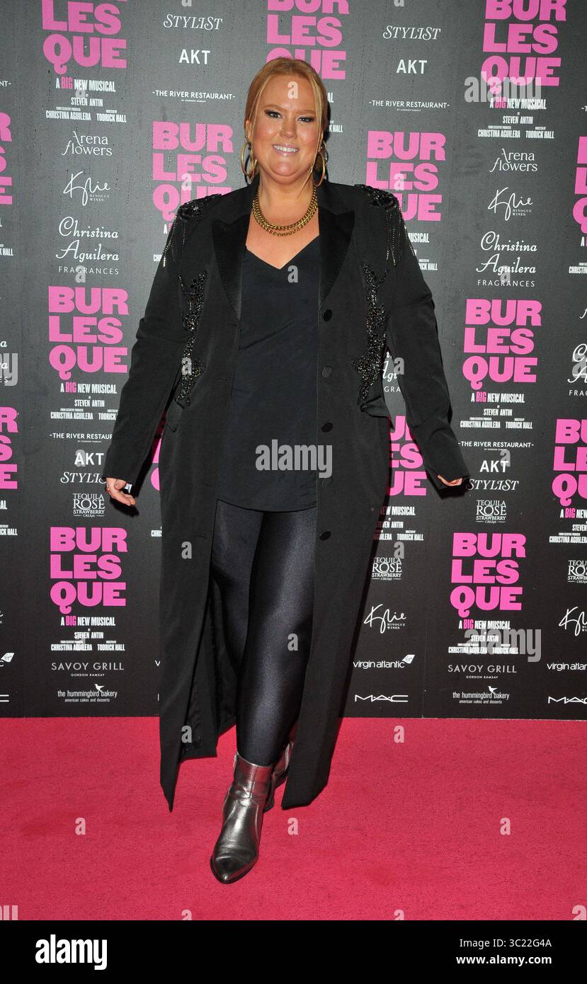 Donna Preston at the "BurlesqueThe Musical" gala night, Savoy Theatre ...