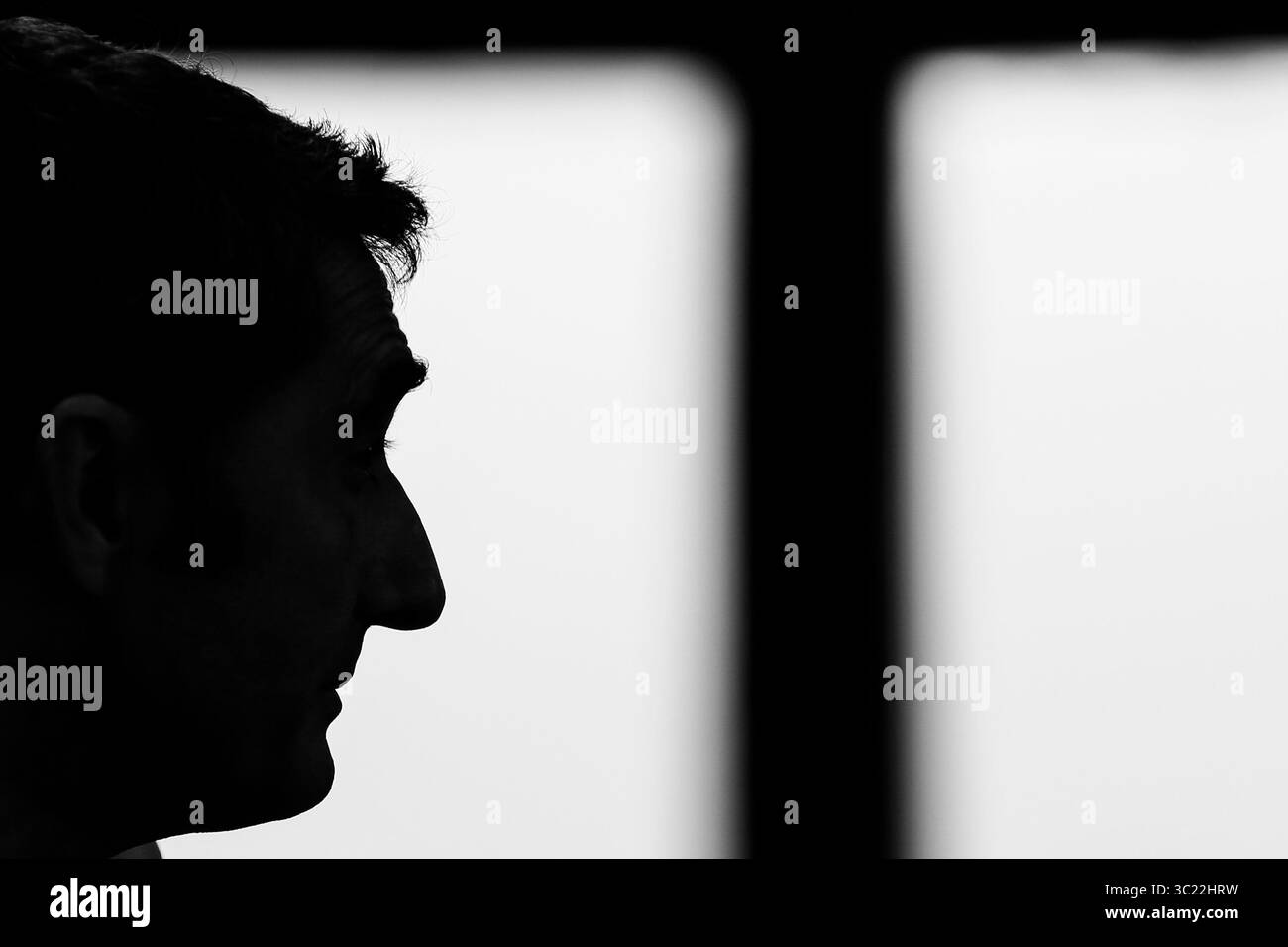 Manchester united coach Black and White Stock Photos & Images - Alamy