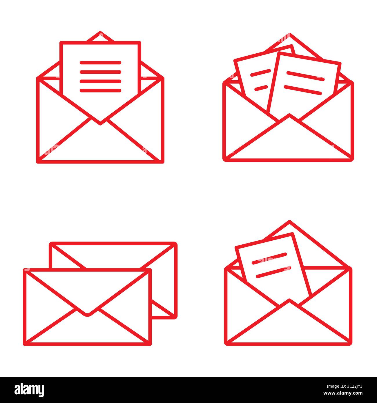 Mail subscription icon outline Stock Vector Images - Alamy