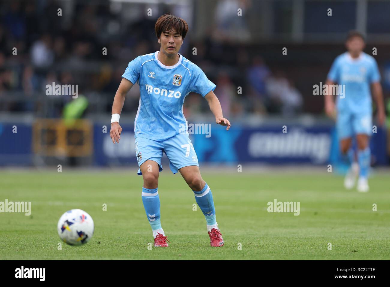 Coventry City's Tatsuhiro Sakamoto during a pre-season friendly match ...