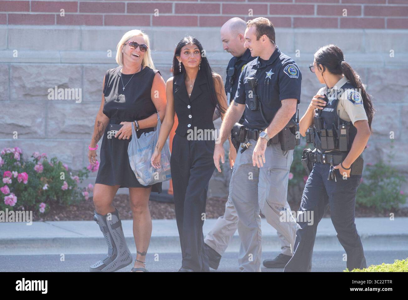 Family members of the victims leave the Ada County Courthouse after the Bryan Kohberger ...