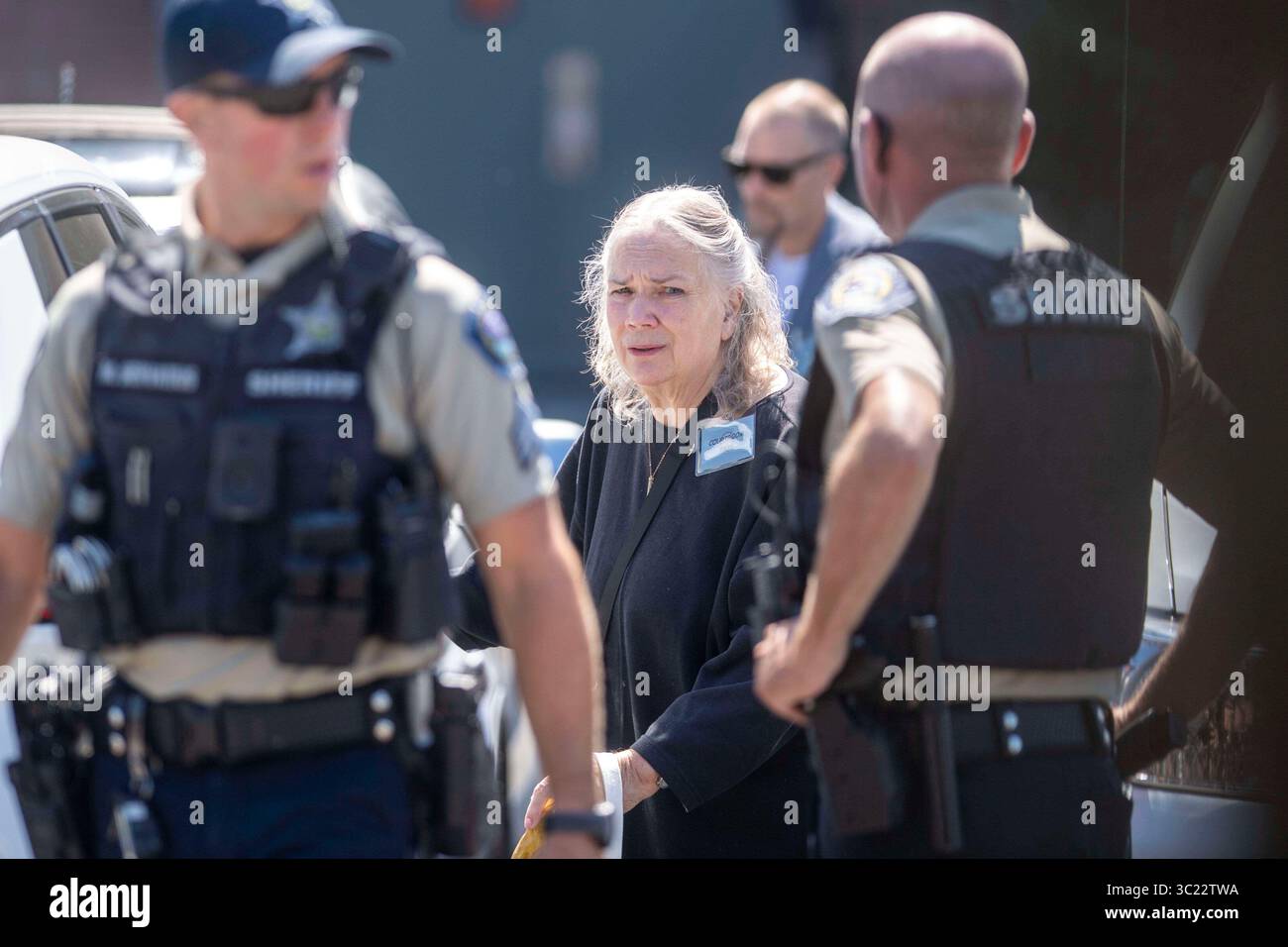 Family members of the victims leave the Ada County Courthouse after the ...