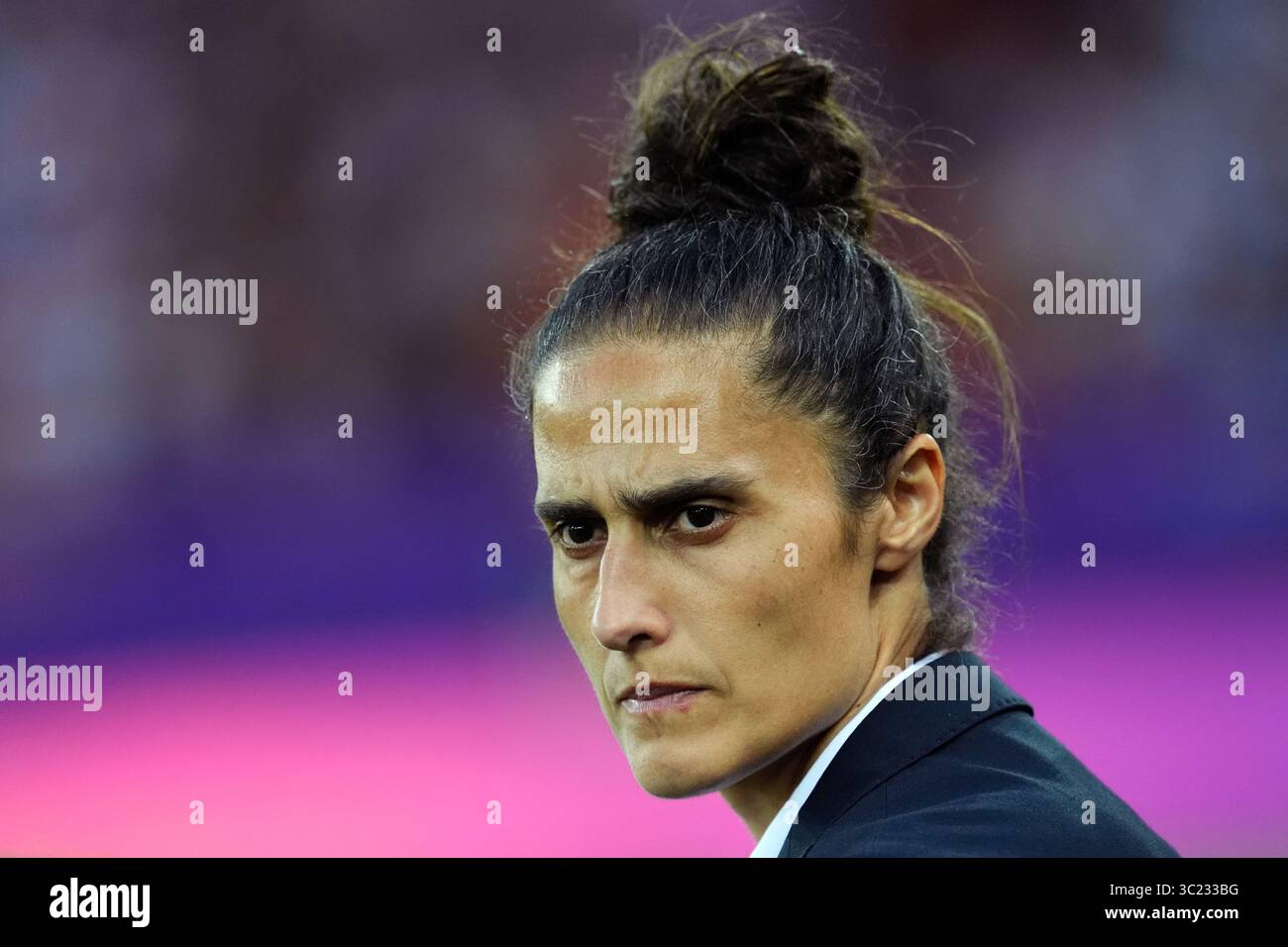 Spain manager Montse Tome before the UEFA Women's Euro 2025 semi-final ...