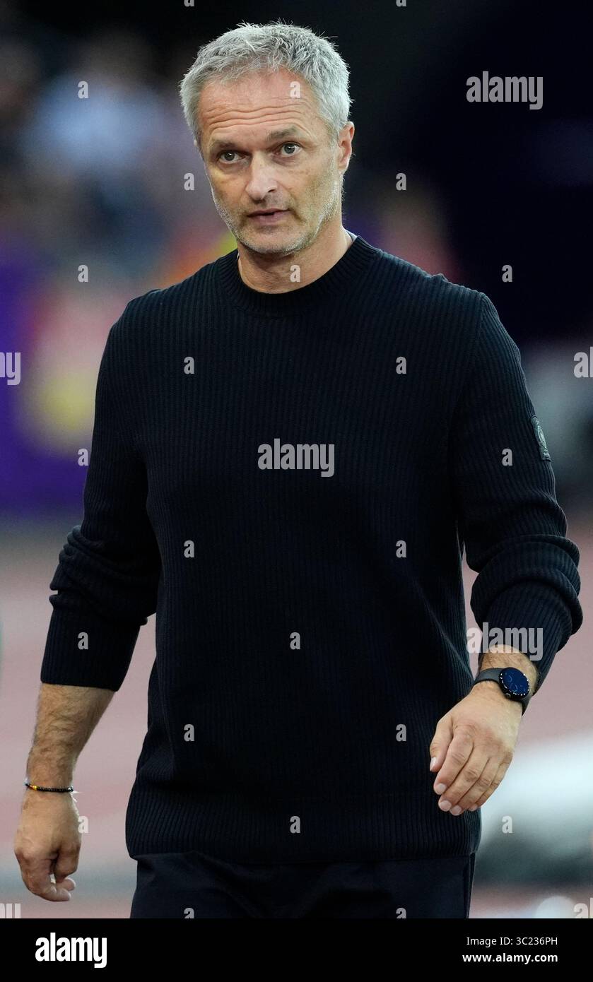 Germany manager Christian Wuck before the UEFA Women's Euro 2025 semi ...