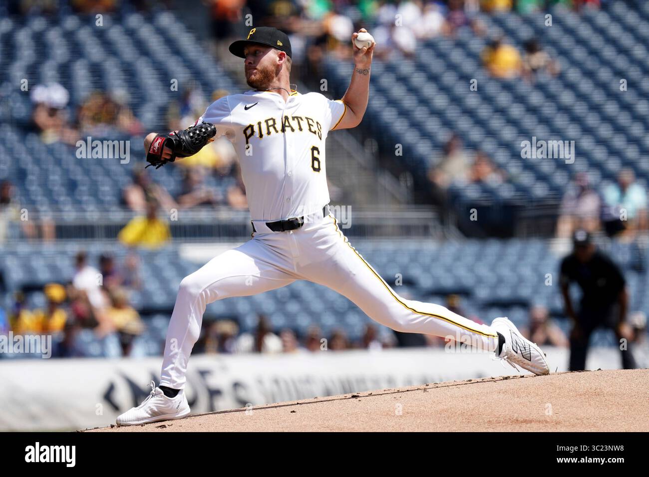Pittsburgh Pirates pitcher Bailey Falter delivers during the first ...
