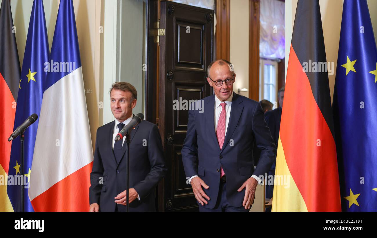 Berlin, Germany, 23th Juli 2025. Joint press statement by Federal ...