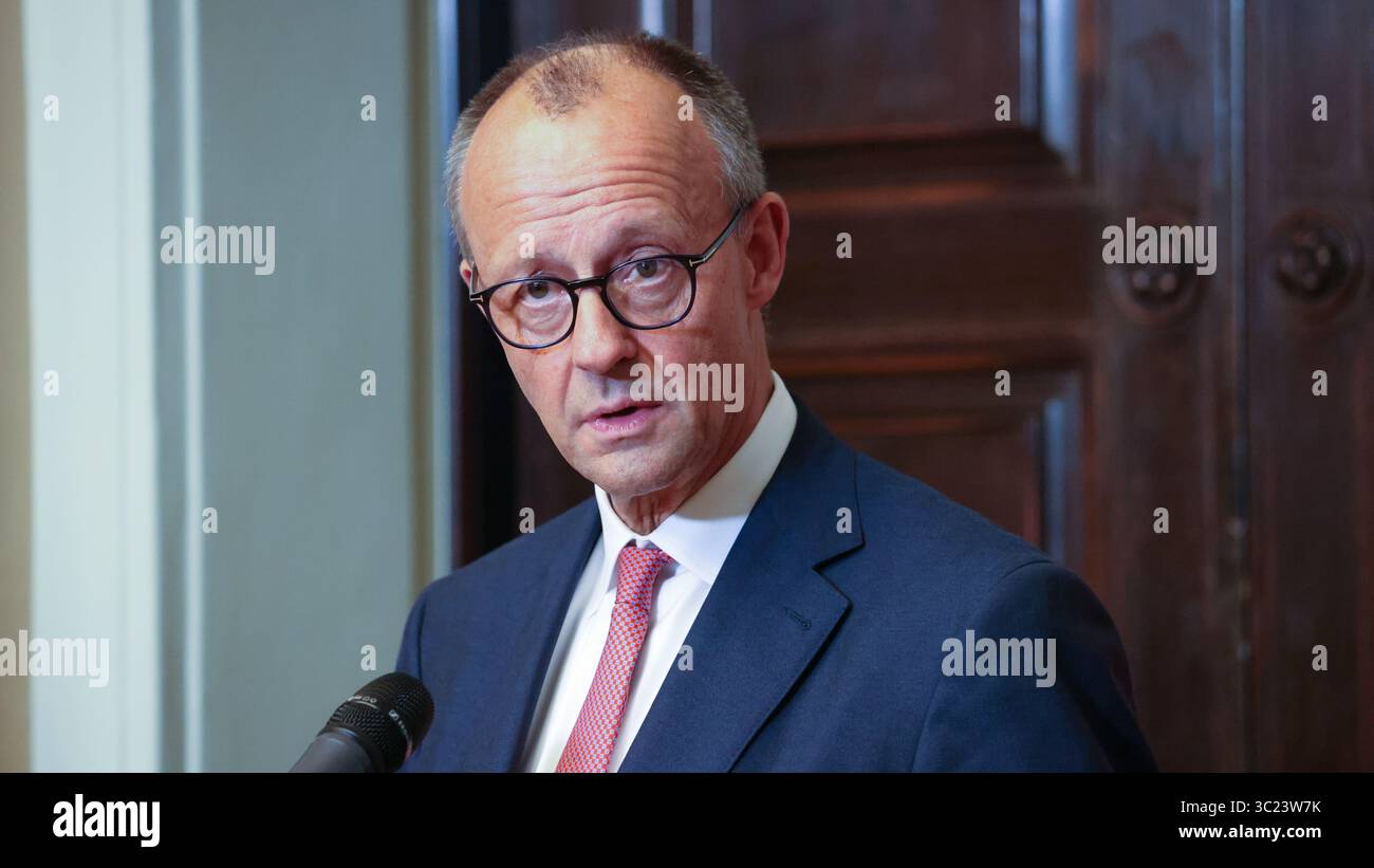 Berlin, Germany, 23th Juli 2025. Joint press statement by Federal ...