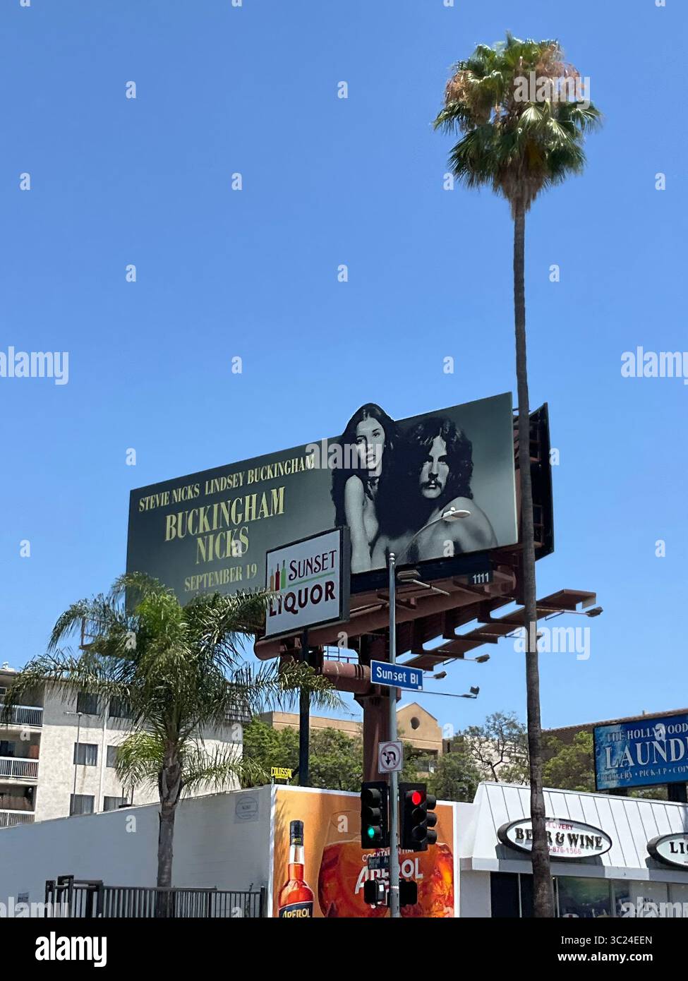 Buckingham Nicks Album Billboard Sunset Blvd Hollywood California ...