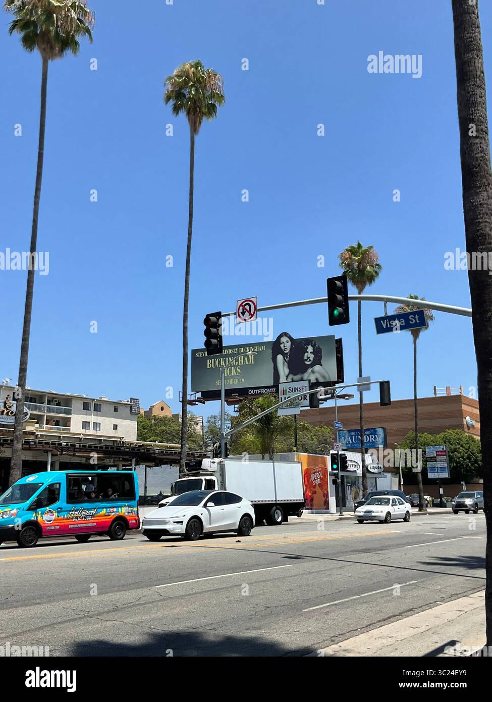 Buckingham Nicks Album Billboard on Sunset Blvd in Hollywood California ...