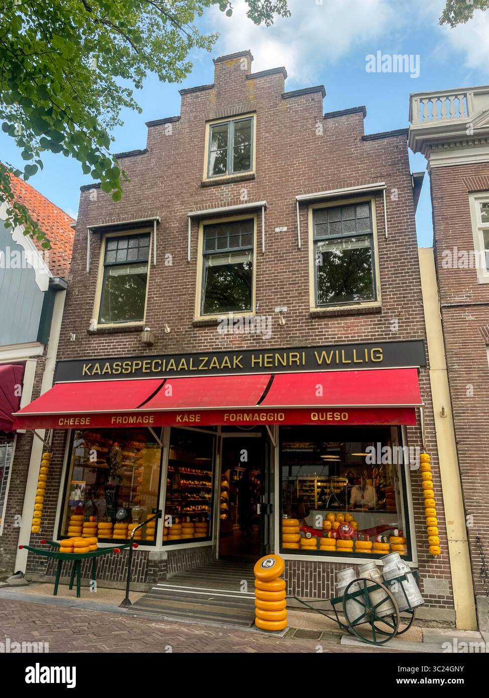 Cheese store Henri Willig in Edam, The Netherlands. June 16, 2025 Stock ...