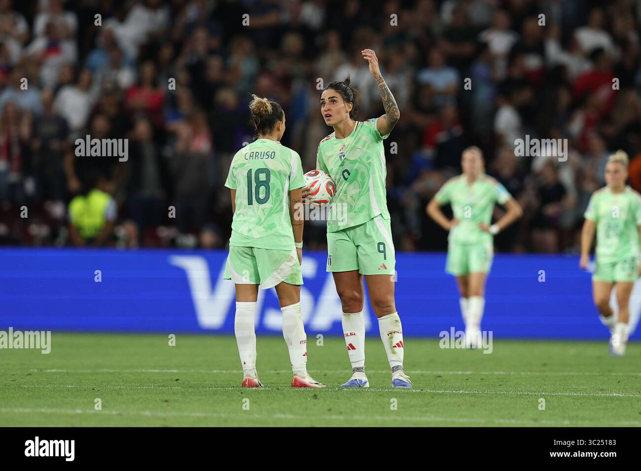 Martina Piemonte (Italy)Arianna Caruso (Italy) during the UEFA European ...