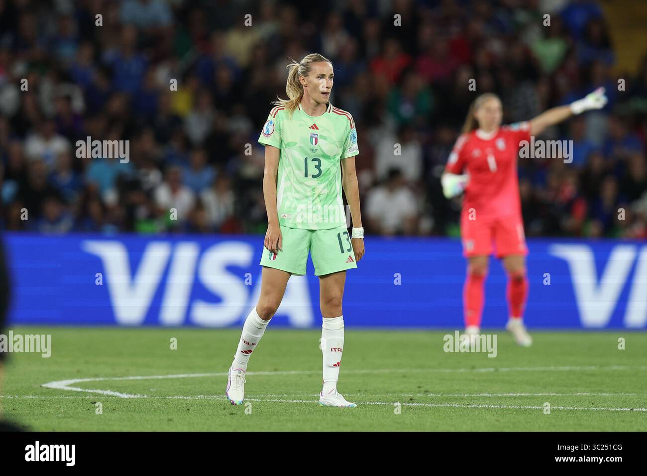 Julie Piga (Italy) during the UEFA European Womens Championship match ...