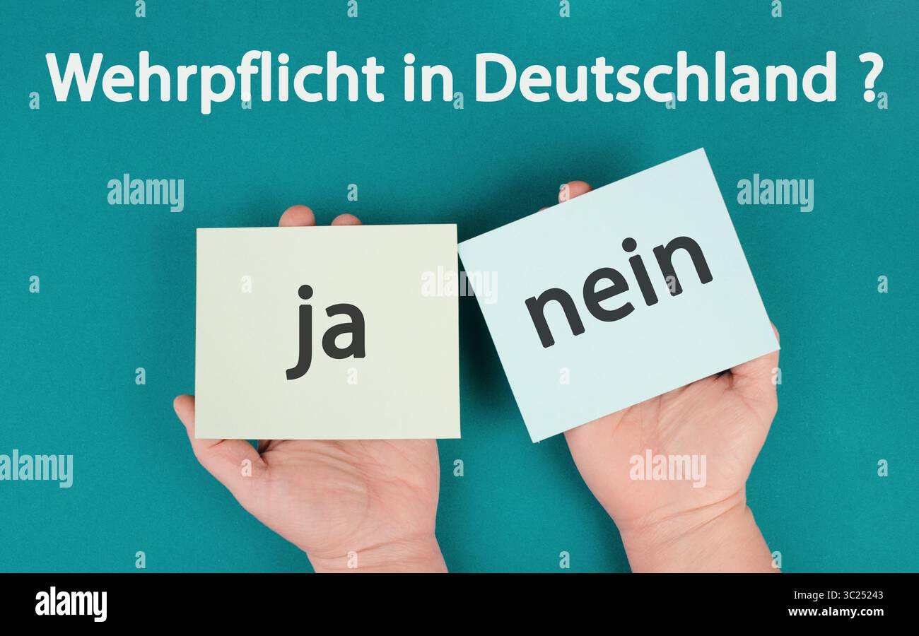 Military Army Service Yes Or No, German Language, Reform Of The ...