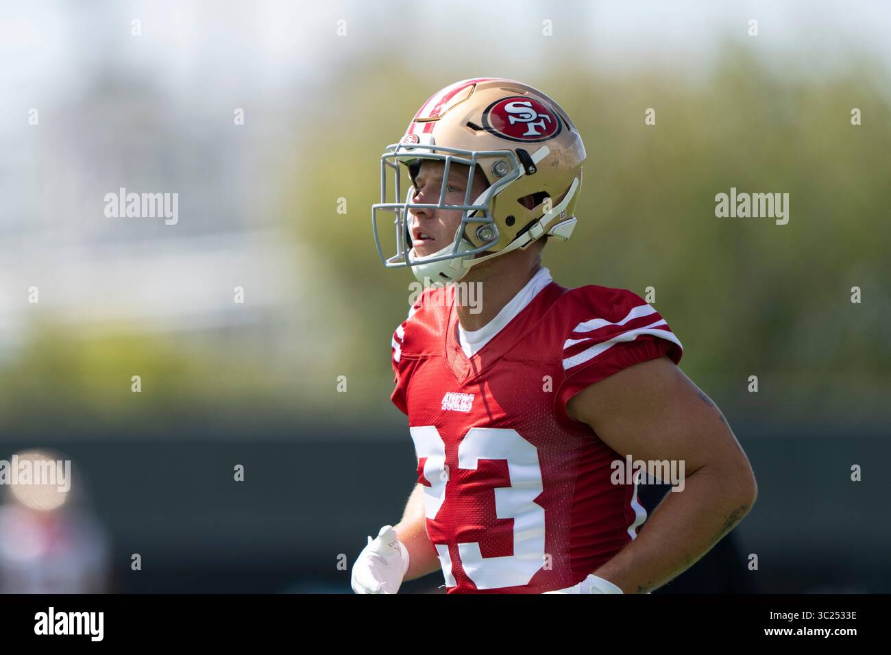 Jul 23, 2025; Santa Clara, California, USA; San Francisco 49ers running ...