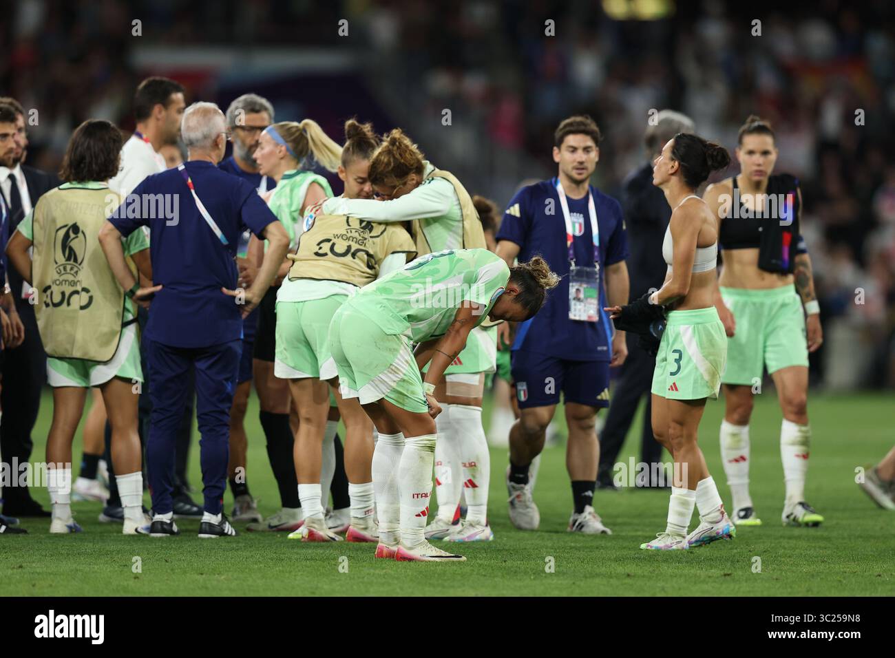 Final Disappointments (Italy Women) during the UEFA European Womens ...