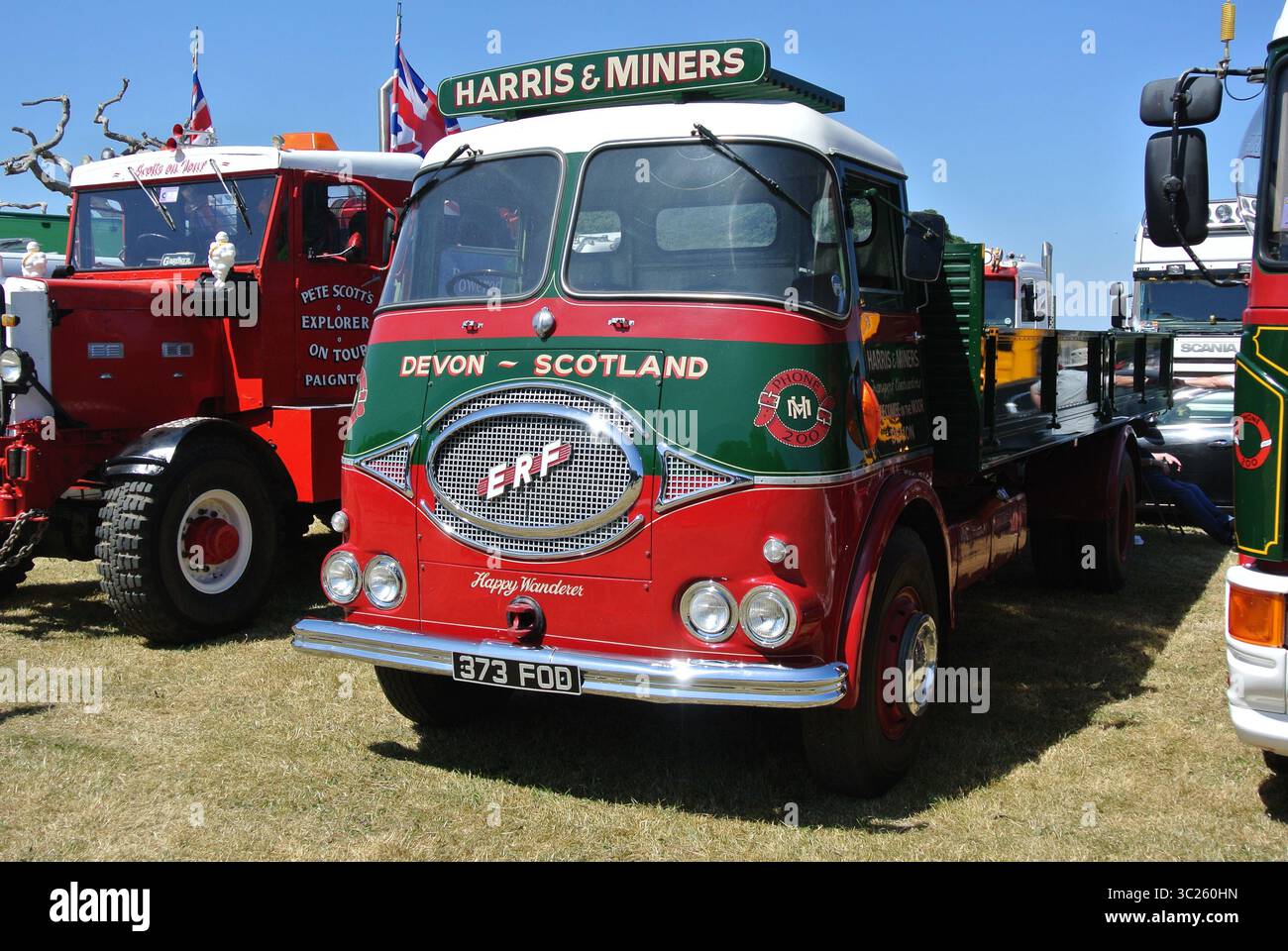 A 1960 ERF KV 5LW lorry parked on display at the 50th Historic Vehicle ...