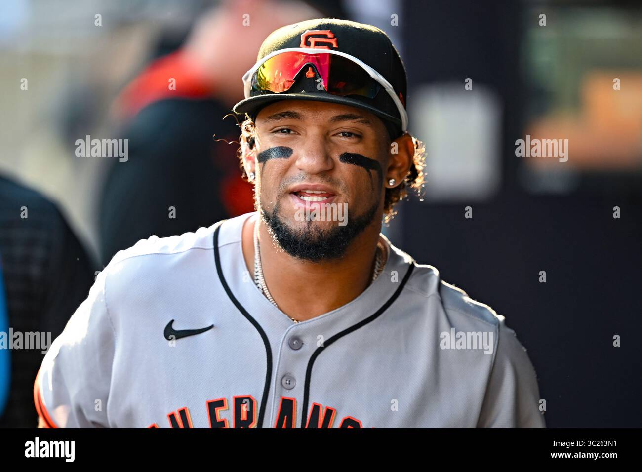 ATLANTA, GA – JULY 22: San Francisco right fielder Luis Matos (29) in ...