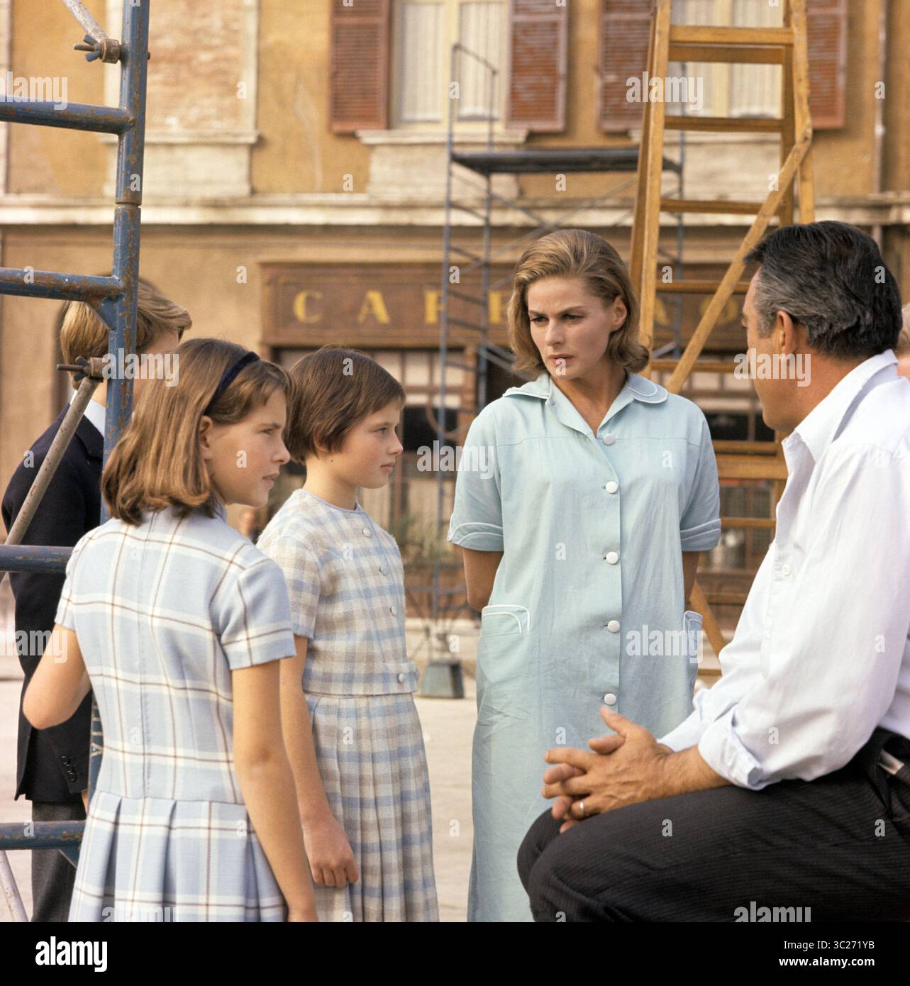 Swedish actress Ingrid Bergman with her children Isotta Ingrid ...