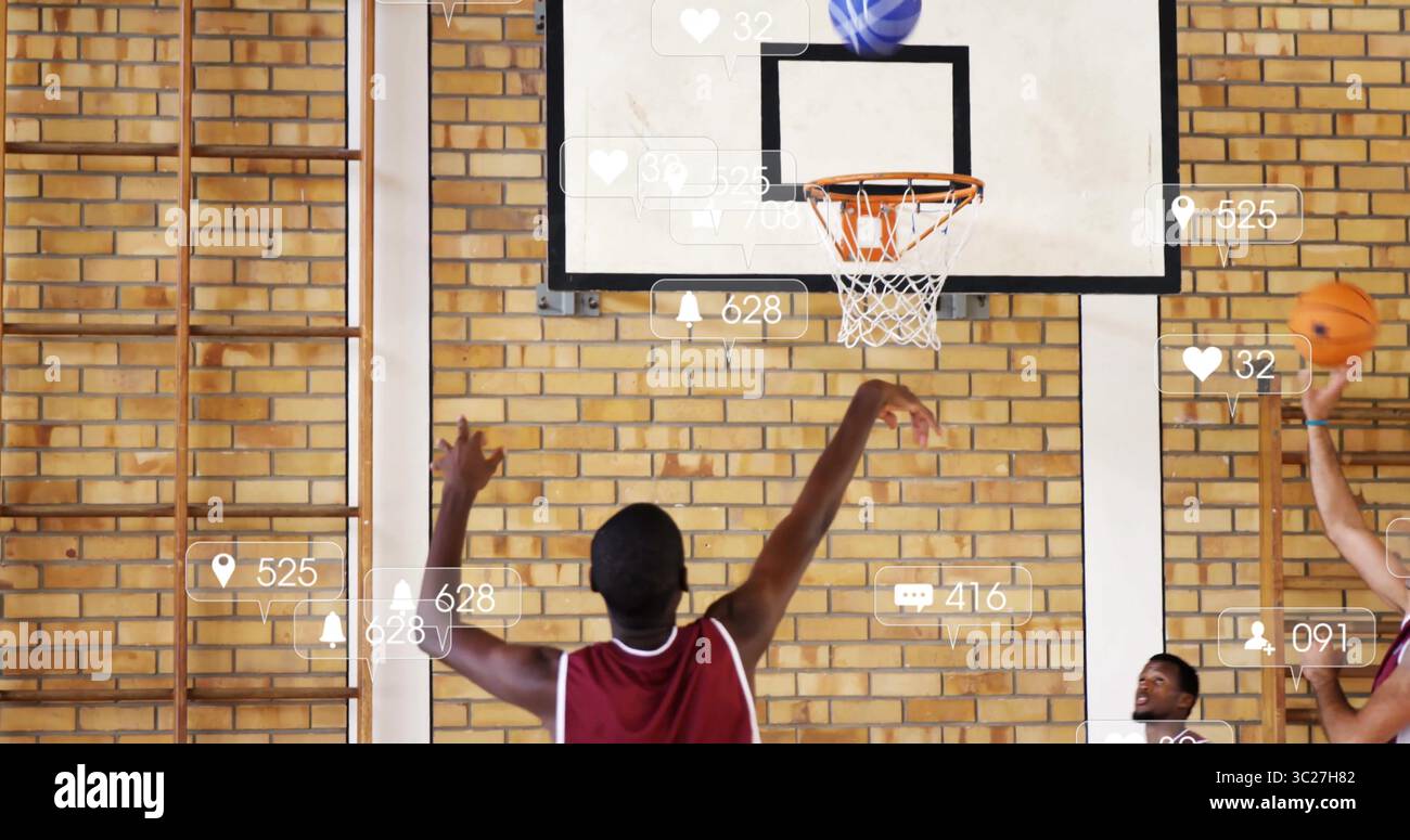 Basketball player shooting social media hi-res stock photography and ...