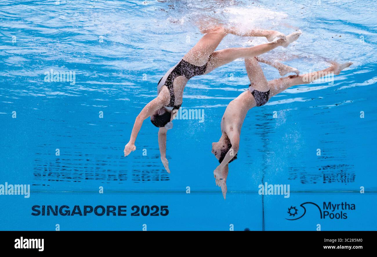 (250724) -- SINGAPORE, July 24, 2025 (Xinhua) -- Talia de Jesus Joa ...