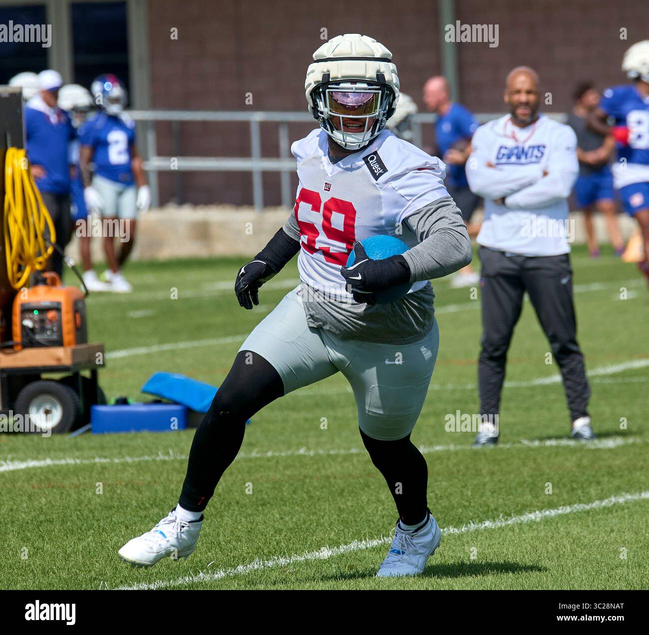 New York Giants defensive linemen Cory Durden (69) during training camp ...