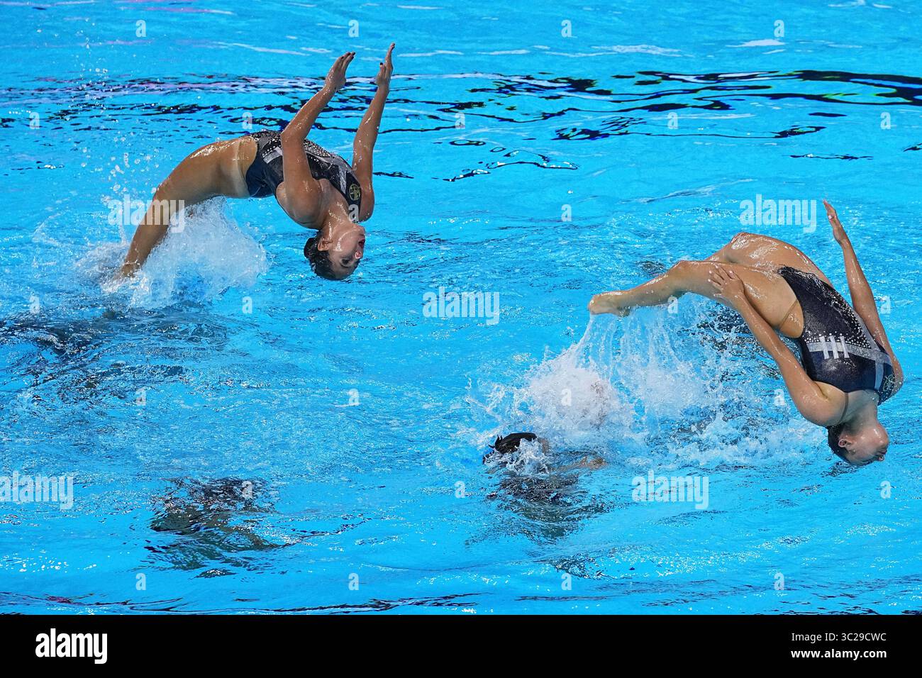 Team Costa Rica compete in the team acrobatic preliminary of artistic ...