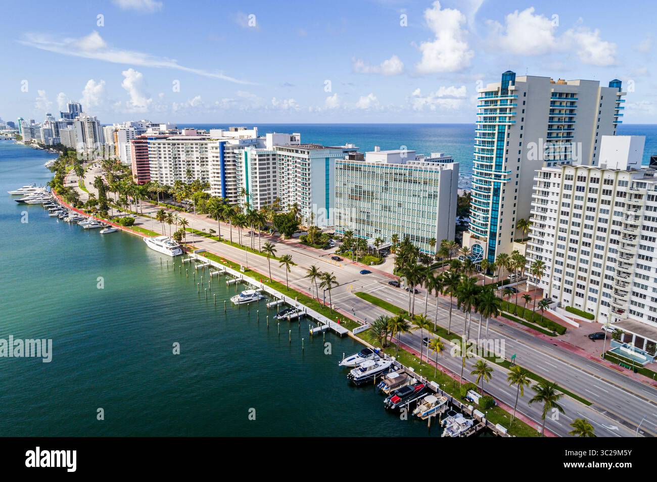 Seacoast towers miami beach aerial hi-res stock photography and images ...