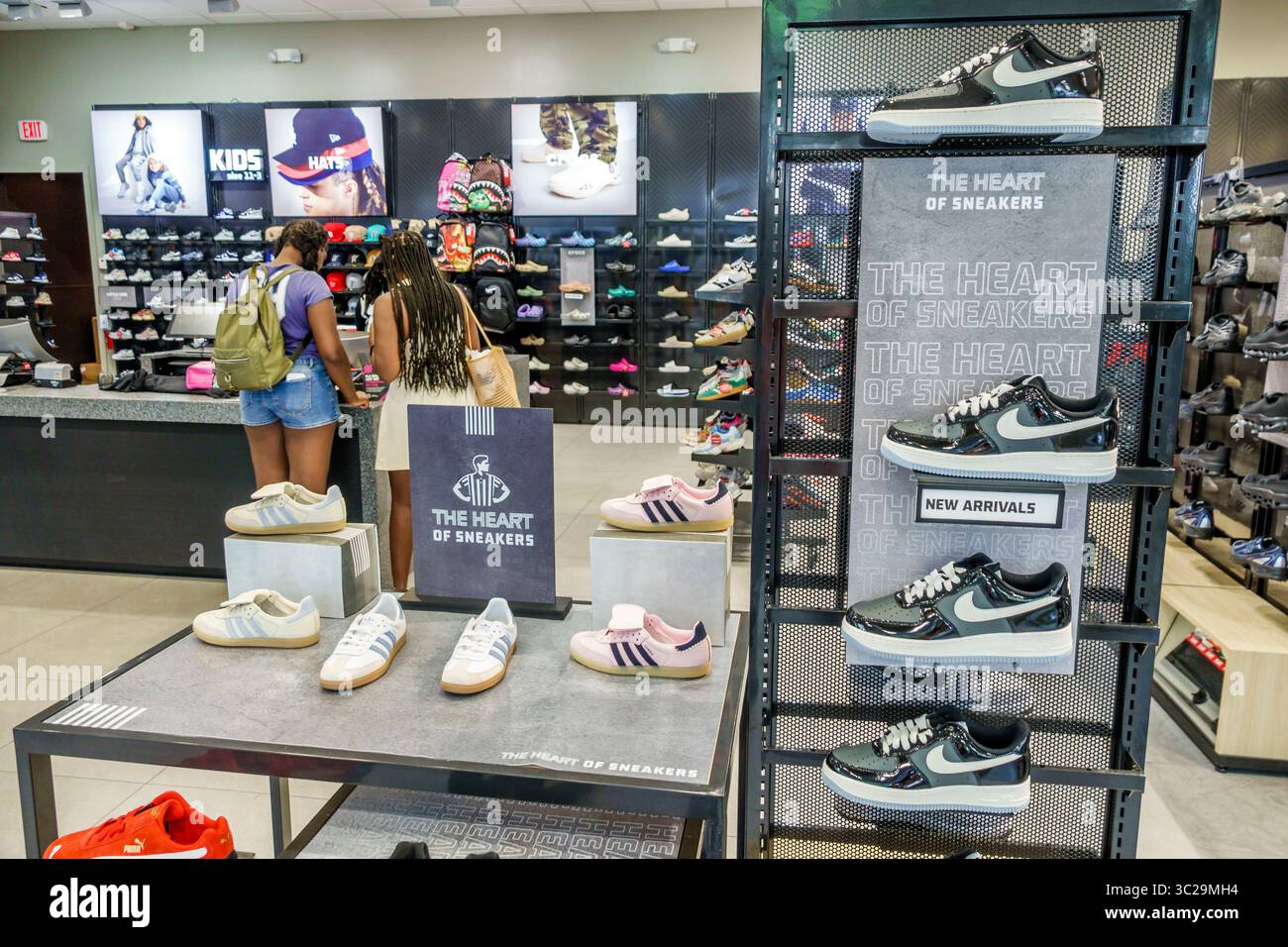 Miami Beach Florida,Washington Avenue,Foot Locker inside interior ...