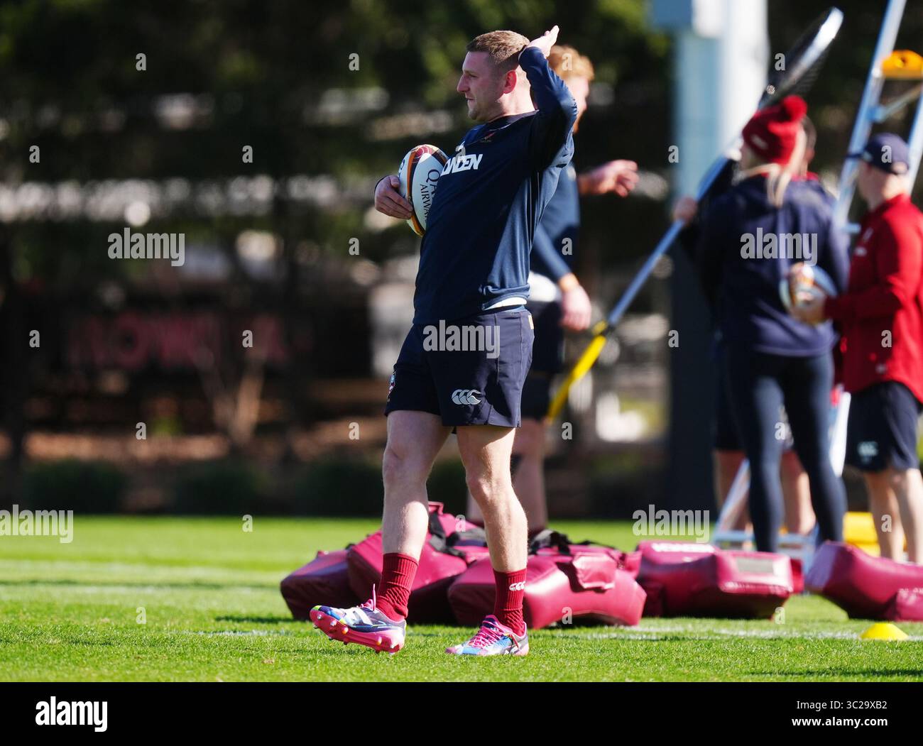 British and Irish Lions Finn Russell during a training session at ...