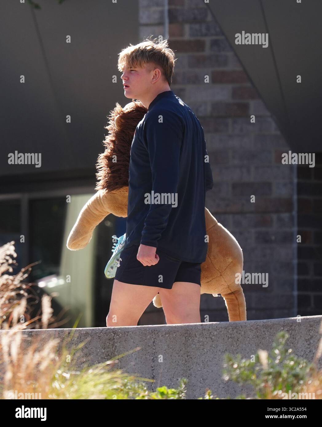 British and Irish Lions Henry Pollock during a training session at ...