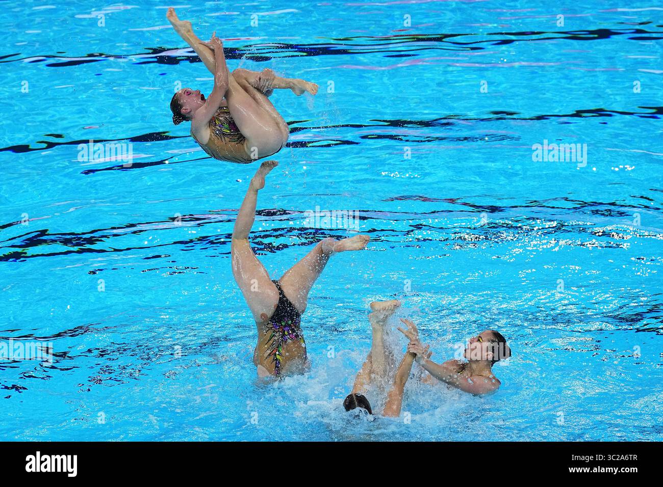 Team Neutral Athletes A compete in the team acrobatic preliminary of ...