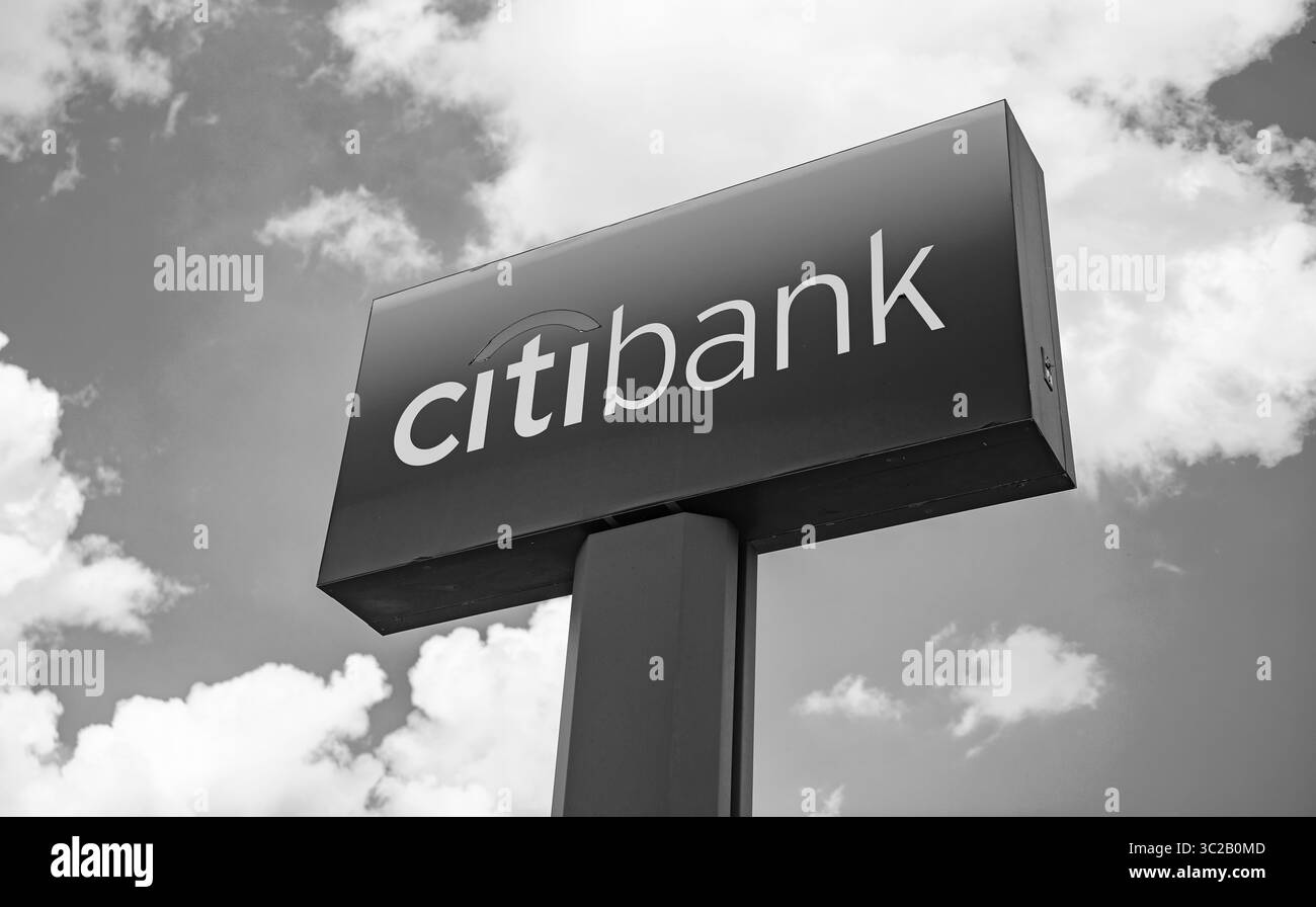 Citi bank sign in Black and White Stock Photos & Images - Alamy