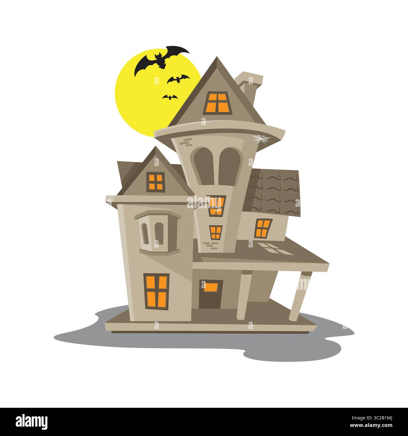Haunted house design vector. Haunted house vector concept Stock Vector ...